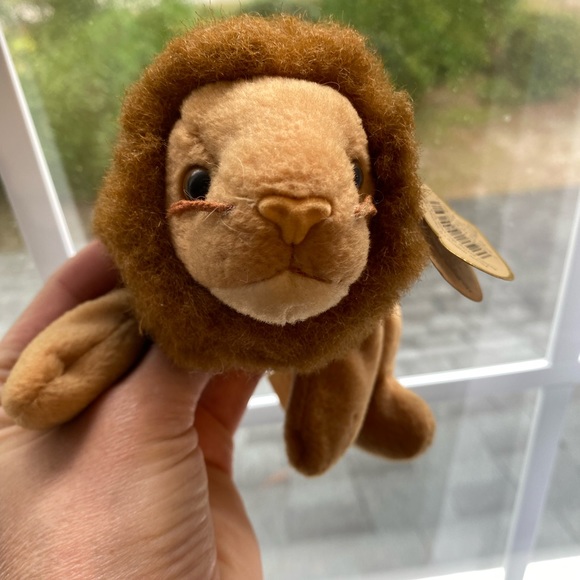 Toys | Retired Ty Beanie Baby Roary Lion Errors With Tags Rare Pvc ...